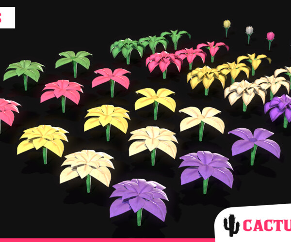 ArtStation - Stylized Cactus Pack | Game Assets