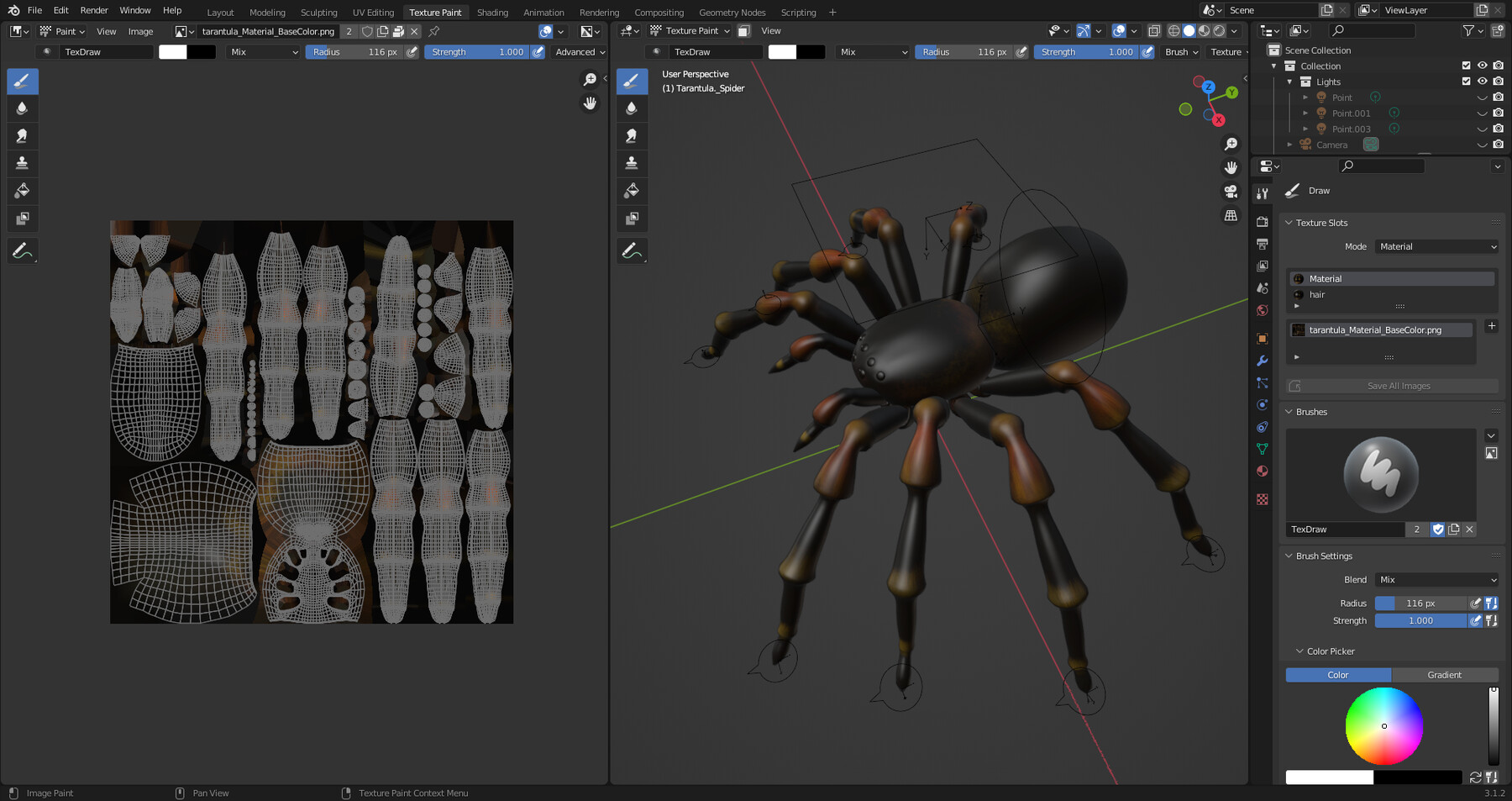 ArtStation - Spider Tarantula Rigged and Animation | Game Assets