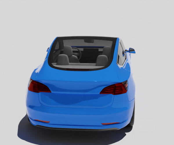 ArtStation - Tesla model 3 car high poly | Game Assets