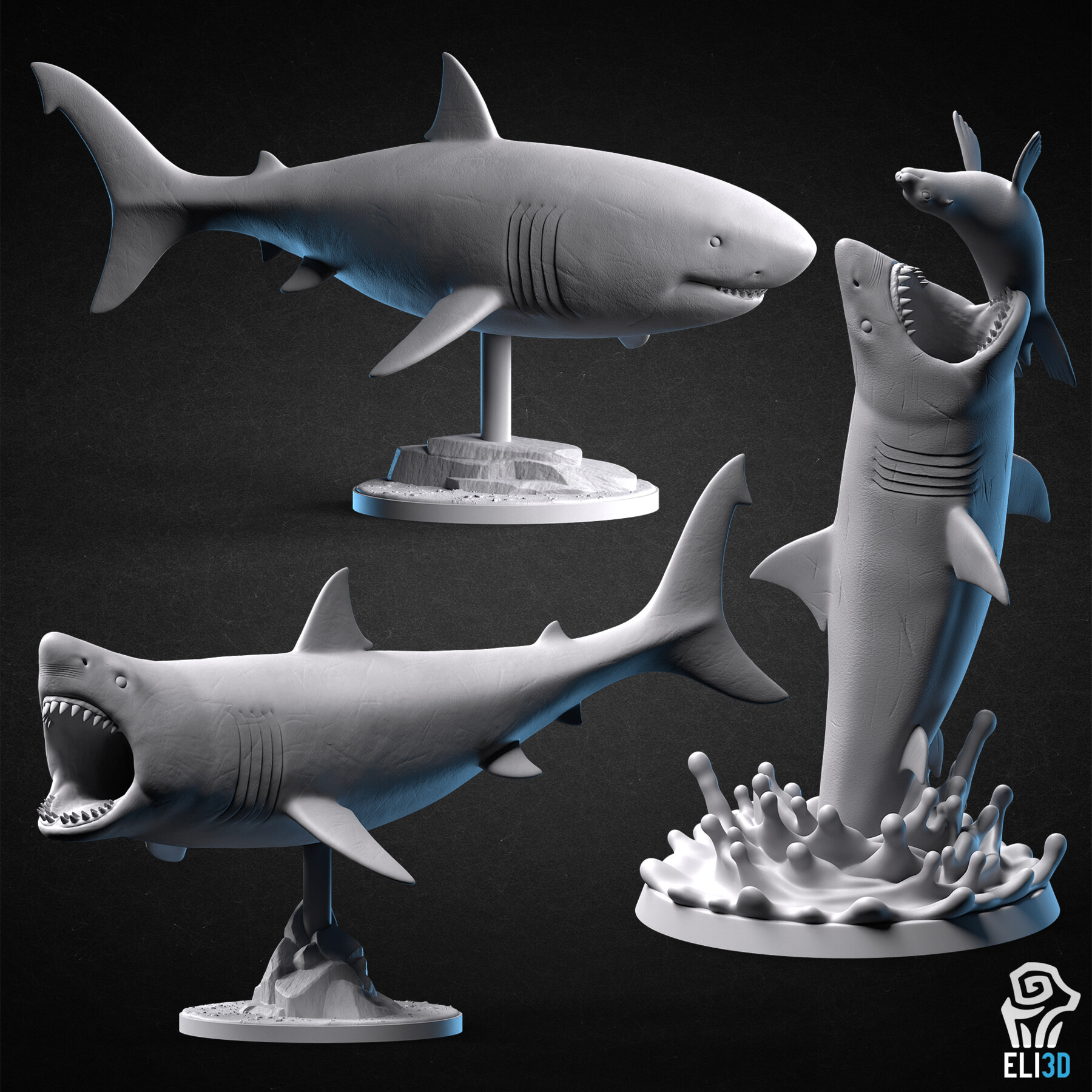 ArtStation - Animals - Ocean Wildlife - 3D Print Models | Resources