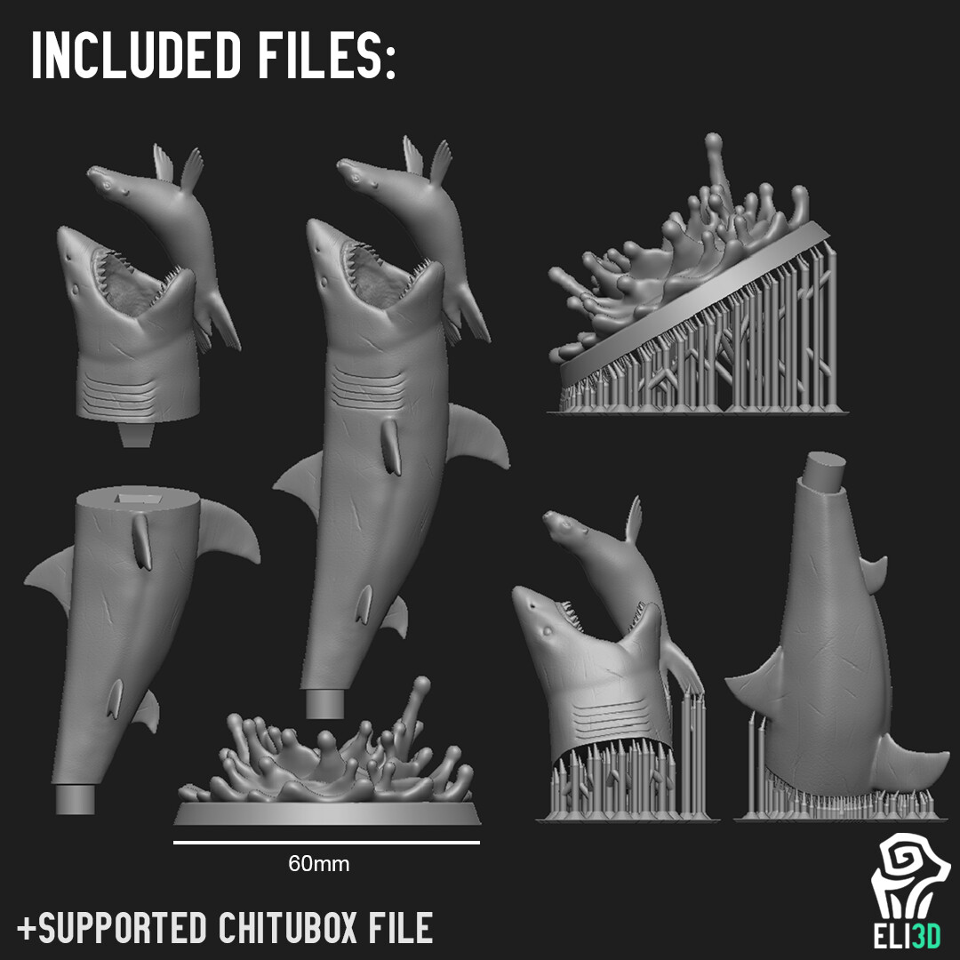 ArtStation - Animals - Ocean Wildlife - 3D Print Models | Resources