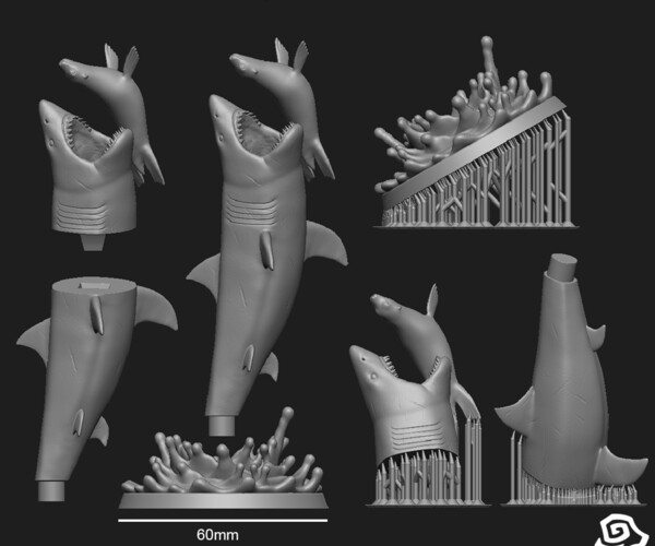 ArtStation - Animals - Ocean Wildlife - 3D Print Models | Resources