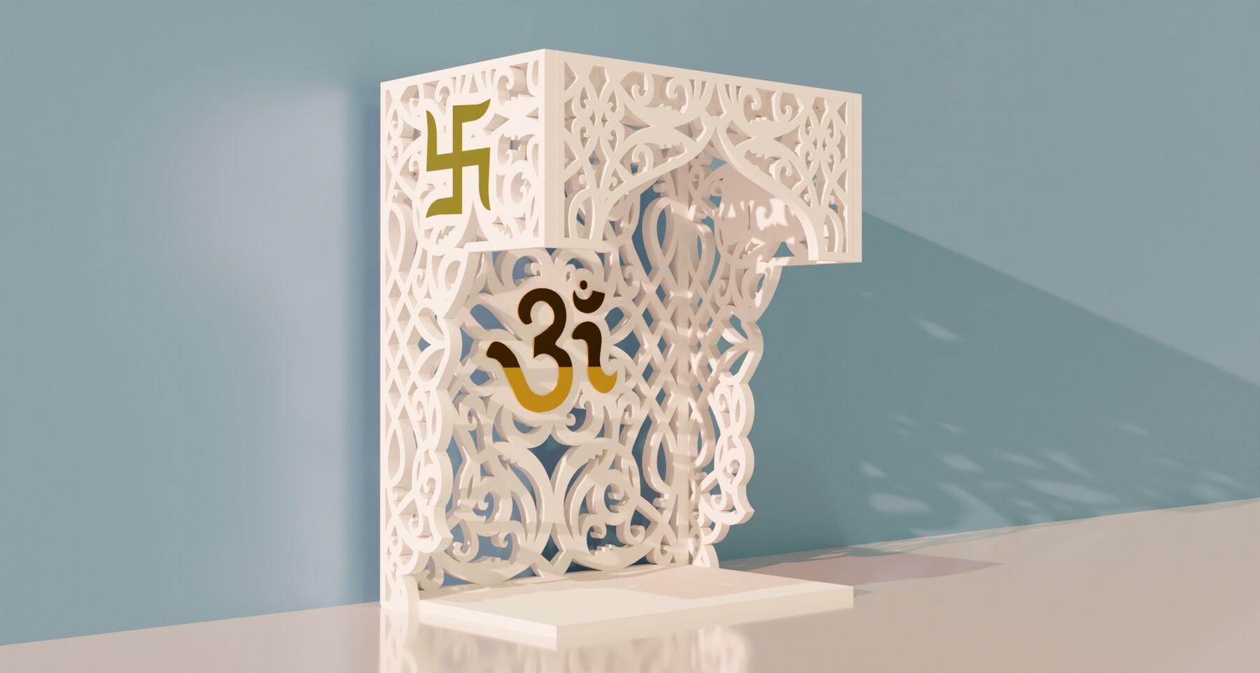 ArtStation - Mandir design for Home Pooja Room | Temple for Home Prayer ...