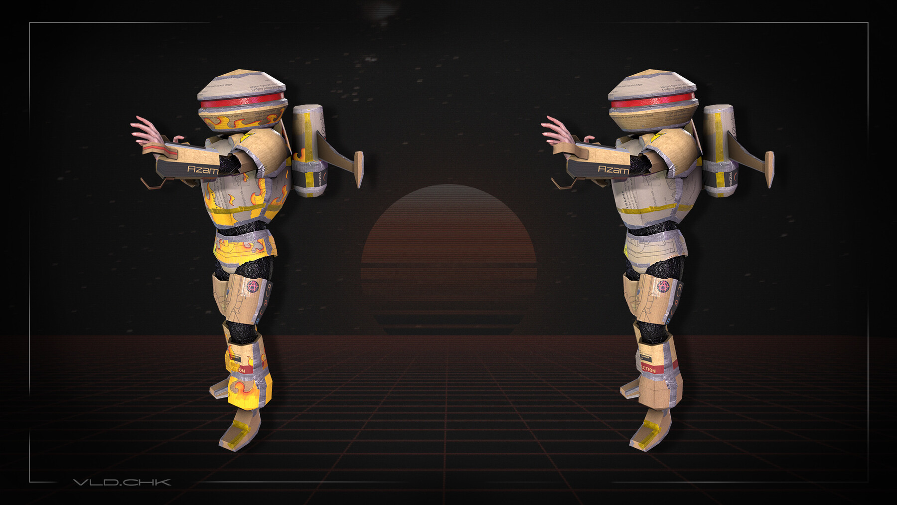 ArtStation - Cardboard Boy 90s | Game Assets