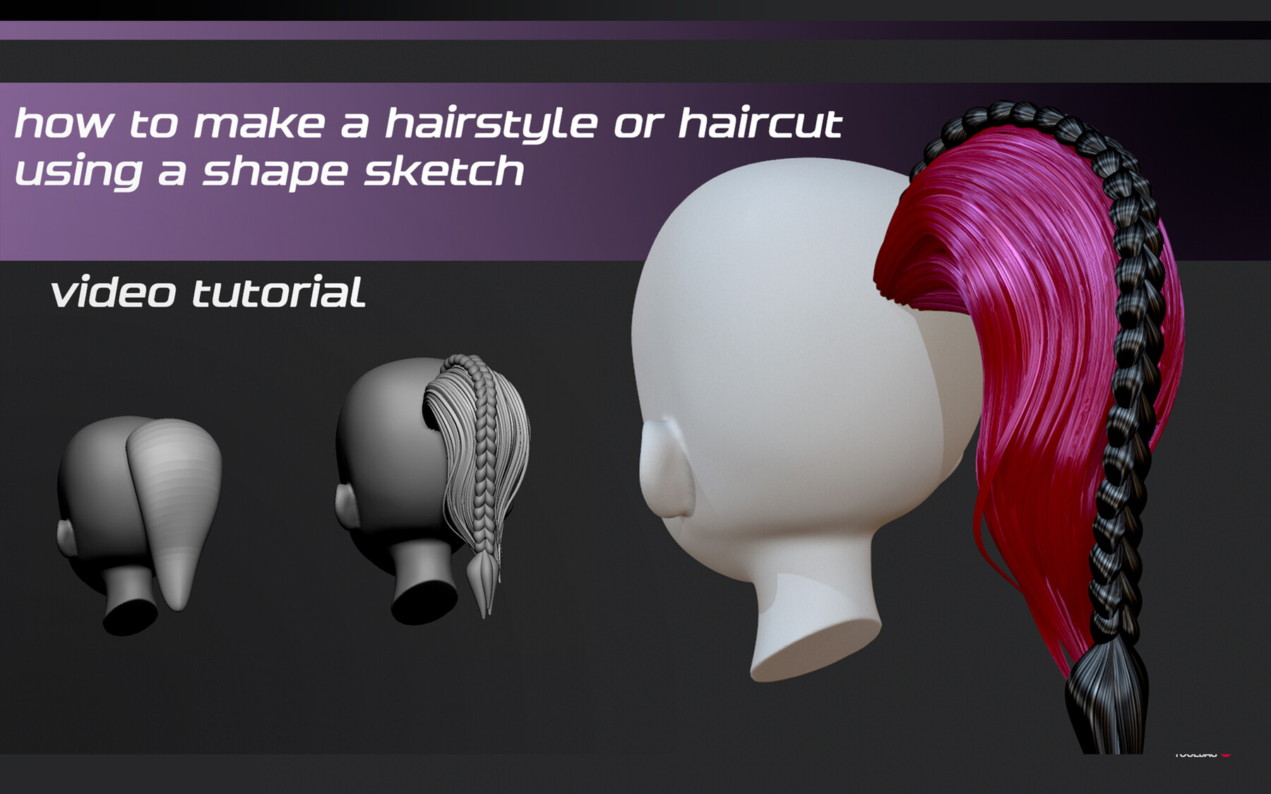 ArtStation - Stylized hair kit! | Brushes