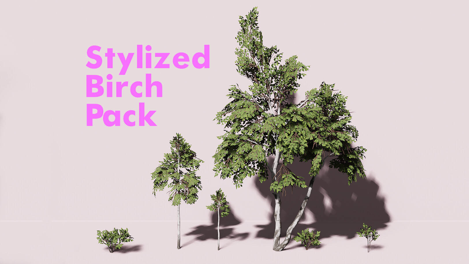 Anastasia Ermakova - Stylized Birch Trees