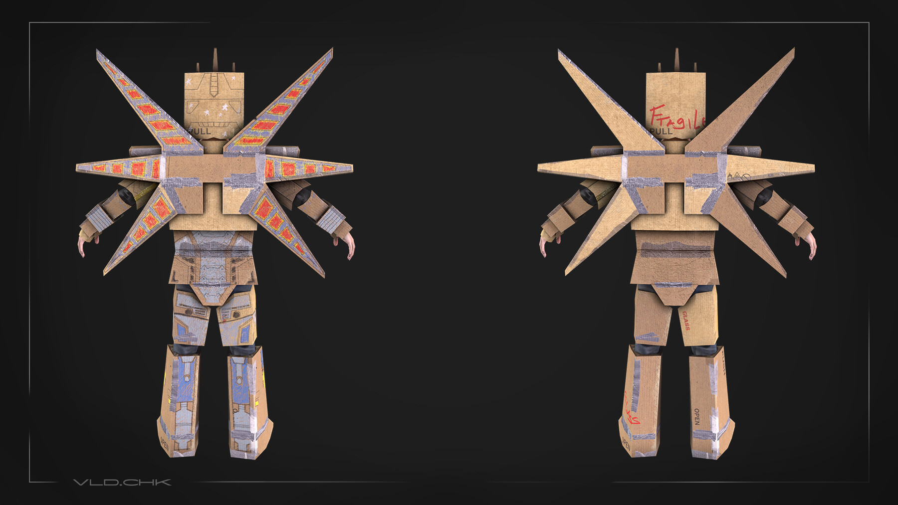 ArtStation - Cardboard Robot | Game Assets