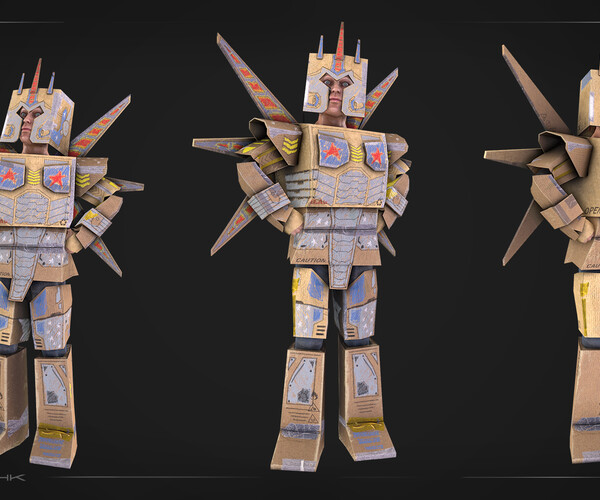 ArtStation - Cardboard Robot | Game Assets