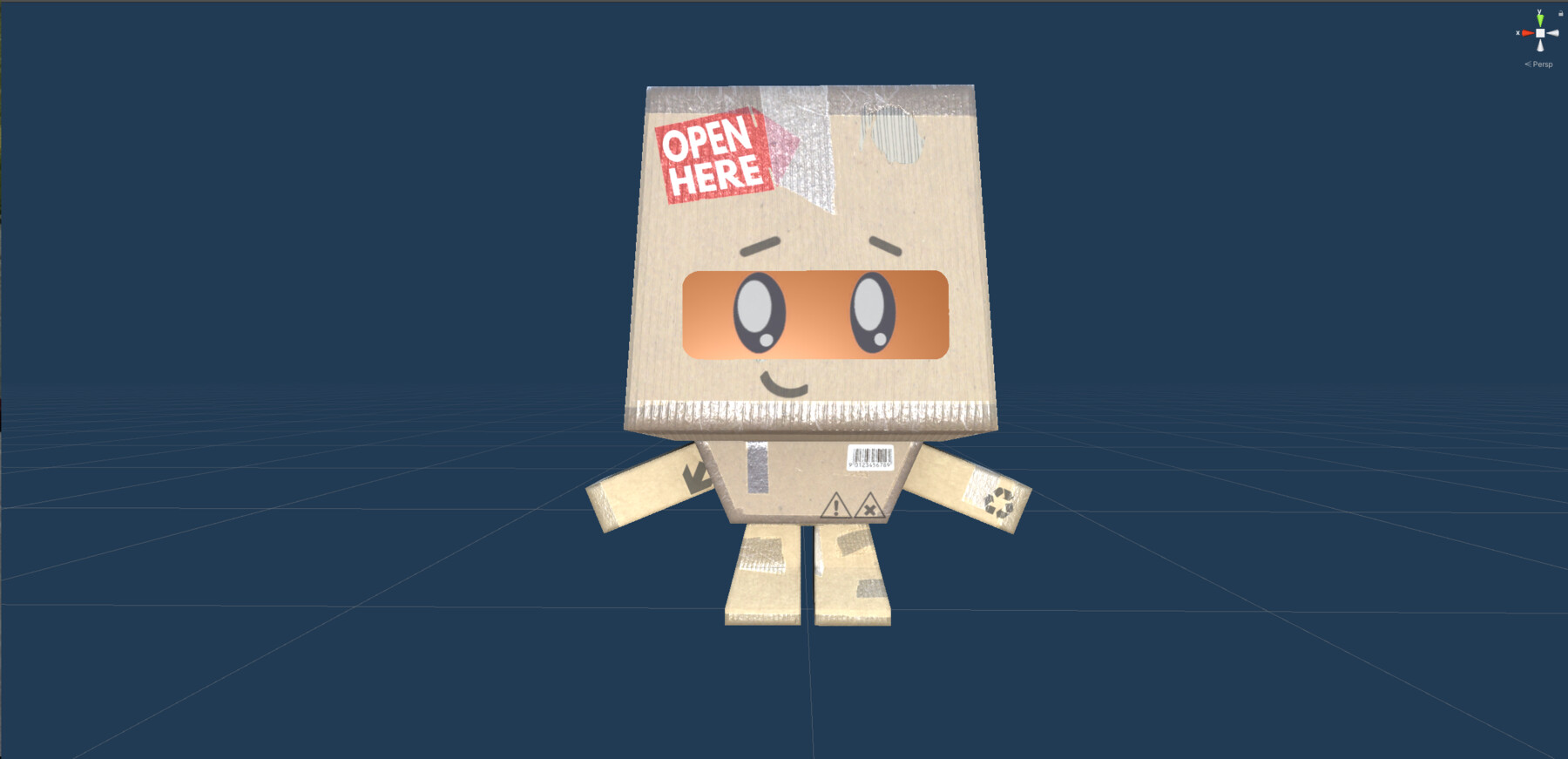 ArtStation - Cute Cardboard Boy | Game Assets