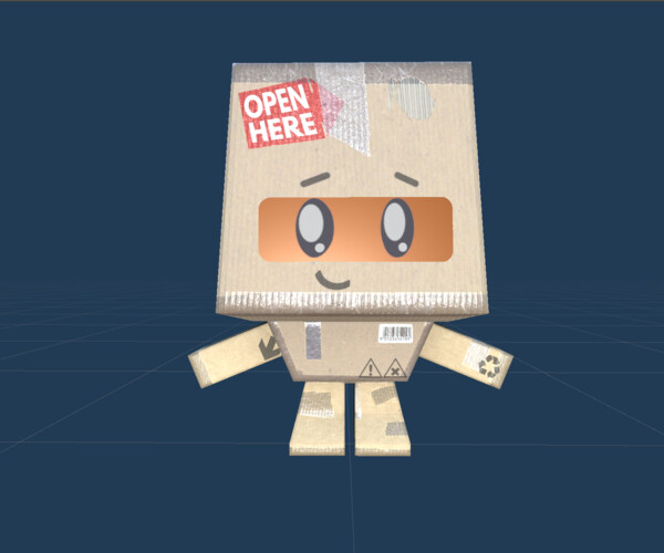 ArtStation - Cute Cardboard Boy | Game Assets