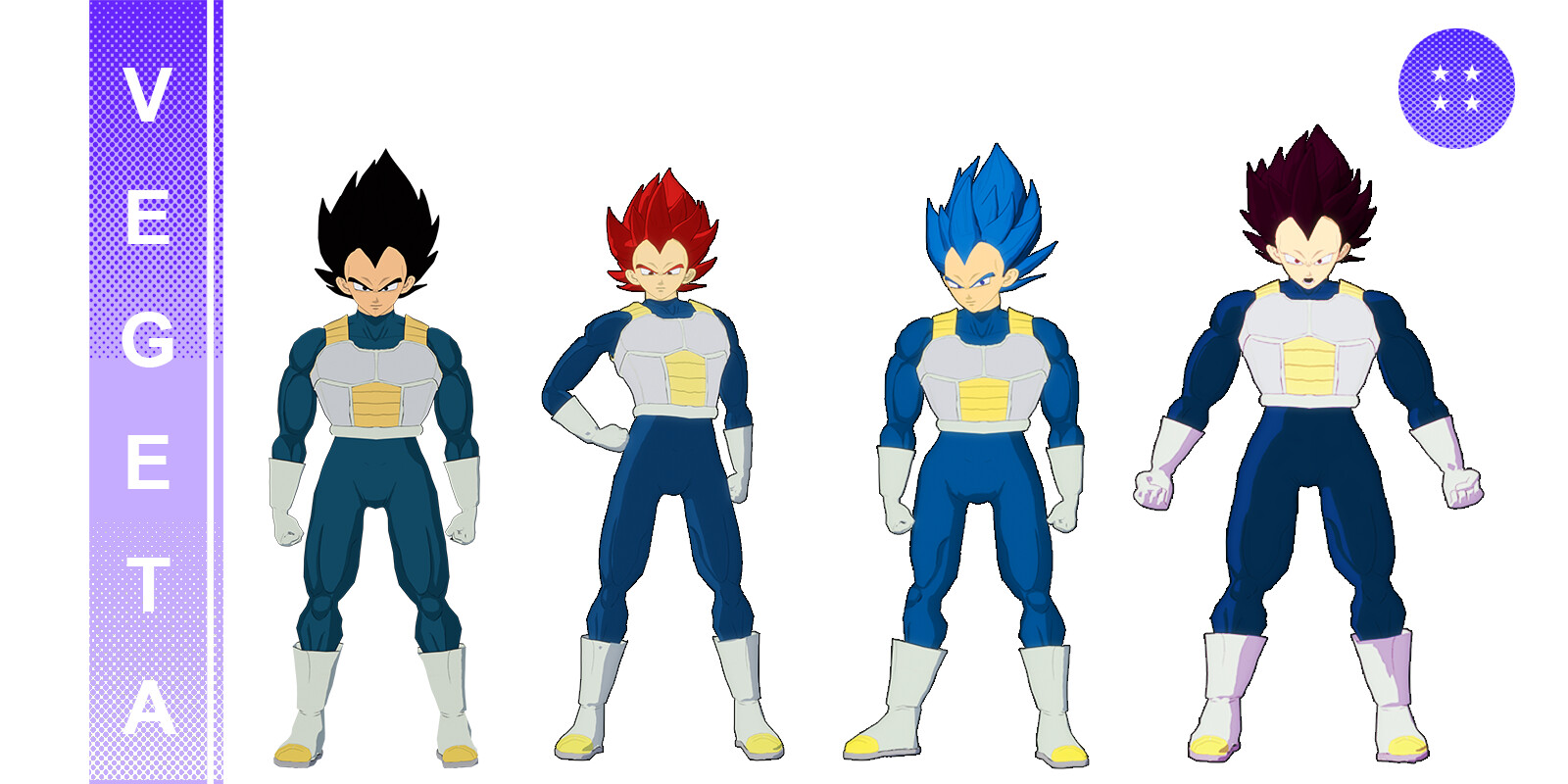 ArtStation - Saiyans Bundle - Project 4 star | Game Assets