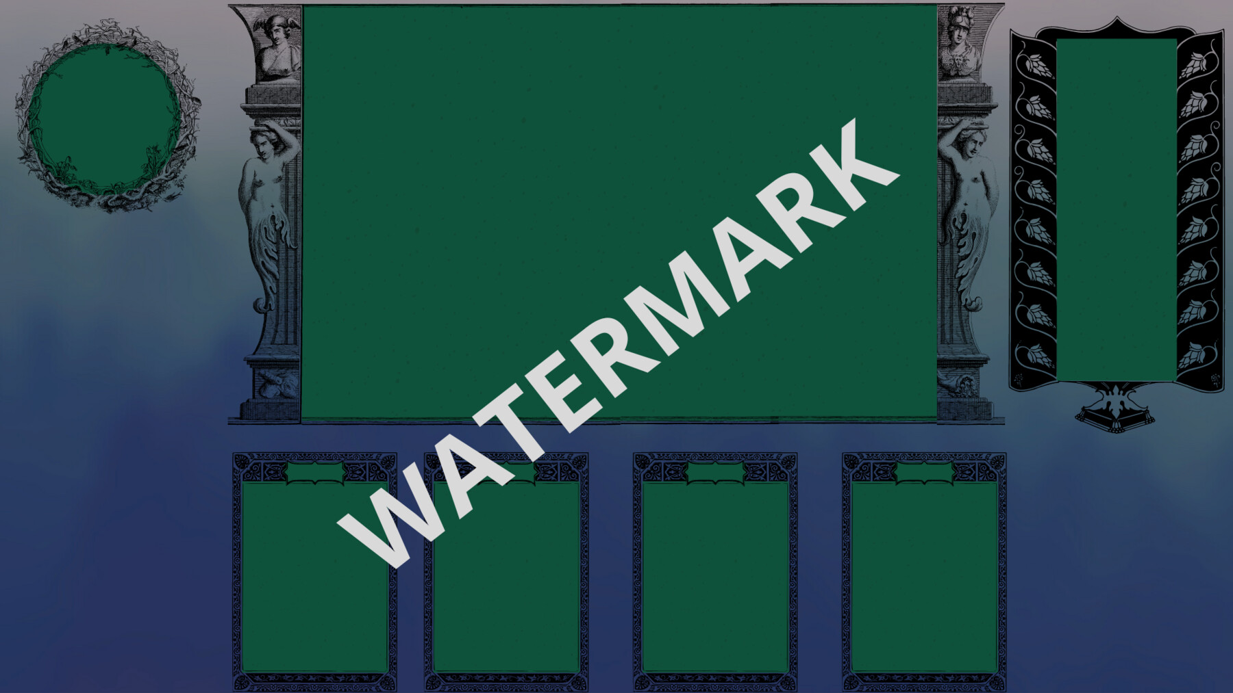 ArtStation - Simple Dark Fantasy TTRPG Overlay | Artworks