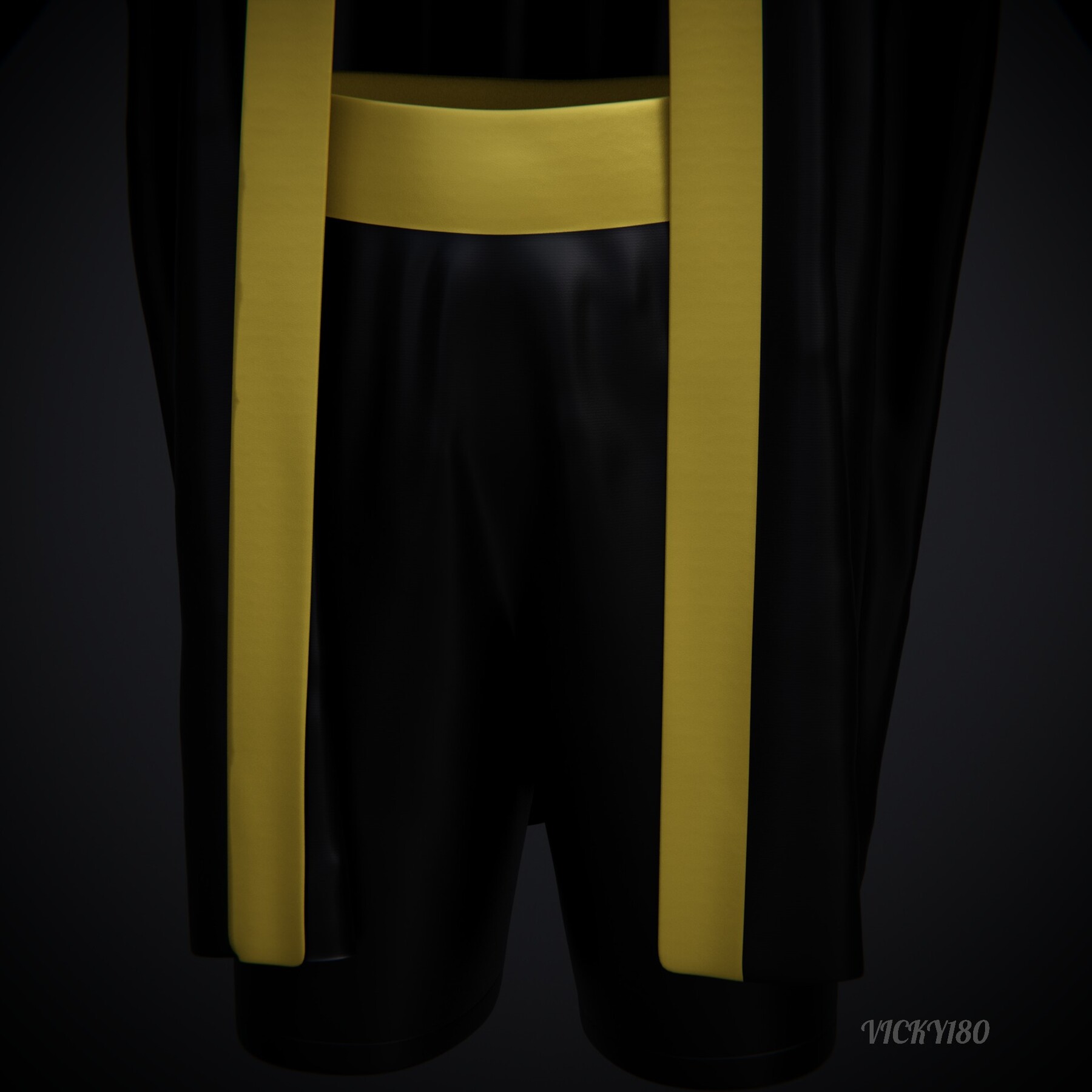 ArtStation - 3D Male Boxing Outfit - Shorts and Robe With 2 Base Colors ...
