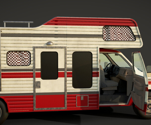 ArtStation - camper van truck | Game Assets