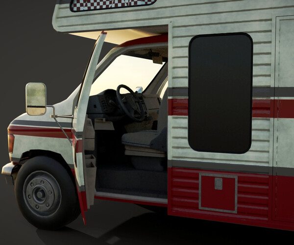 ArtStation - camper van truck | Game Assets