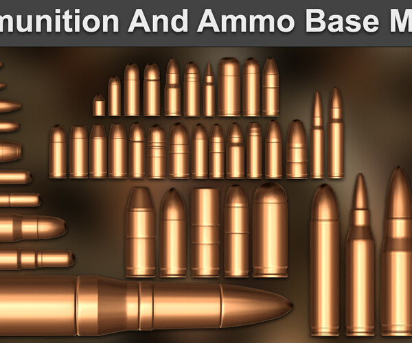 ArtStation - Ammunition And Ammo Base Mesh | Game Assets