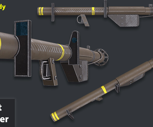 ArtStation - Rocket Launcher Game Ready 8 | Game Assets
