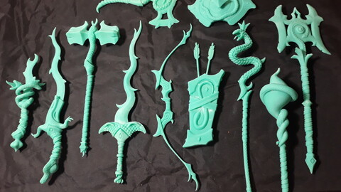 ArtStation - Snake weapons collection 3d print | Resources
