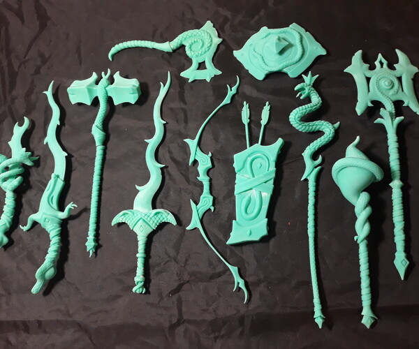 ArtStation - Snake weapons collection 3d print | Resources