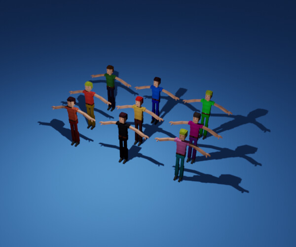 ArtStation - Low Poly Man Pack | Game Assets