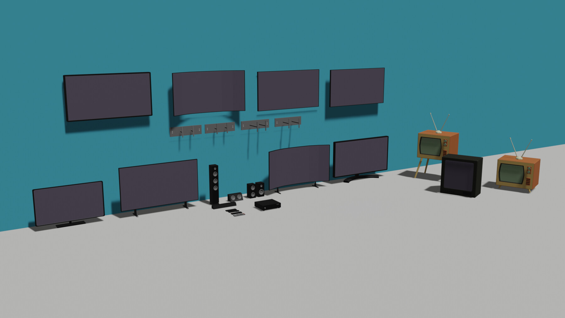 ArtStation - Low Poly - TV Pack | Game Assets