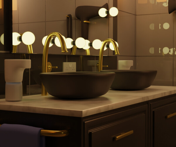 ArtStation - Isometric Bathroom | Resources
