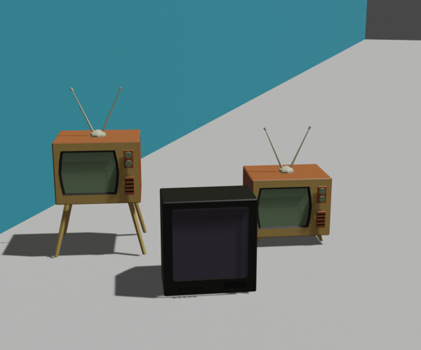 ArtStation - Low Poly - TV Pack | Game Assets
