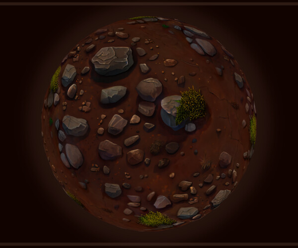 ArtStation - Ground: Earth and Rocks -- 20 TEXTURES -- (Hand-painted ...