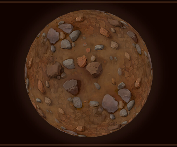 ArtStation - Ground: Earth and Rocks -- 20 TEXTURES -- (Hand-painted ...
