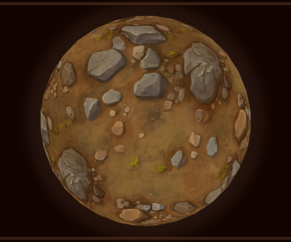 ArtStation - Ground: Earth and Rocks -- 20 TEXTURES -- (Hand-painted ...