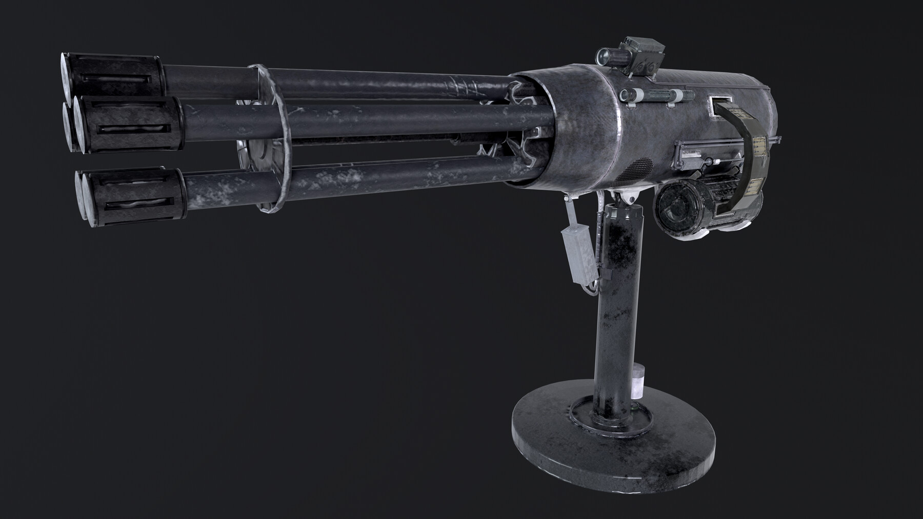 ArtStation - Auto Turret (4k textureMap with 3D object) | Game Assets