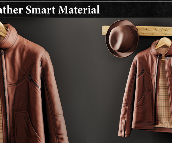 ArtStation - 25 Leather Smart Material Vol.1 | Game Assets
