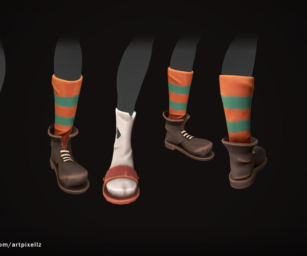ArtStation - Stylized Shoes | Game Assets
