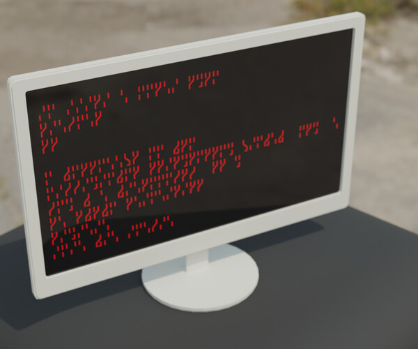 ArtStation - Terminal Output (Blender 3+, Procedural) | Game Assets