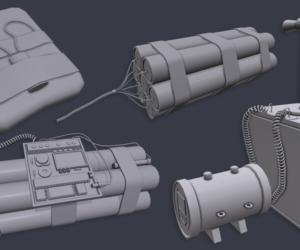 ArtStation - Bomb Base Mesh | Game Assets