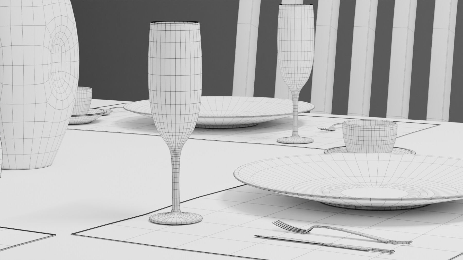 ArtStation - Dining Table 03 | Game Assets