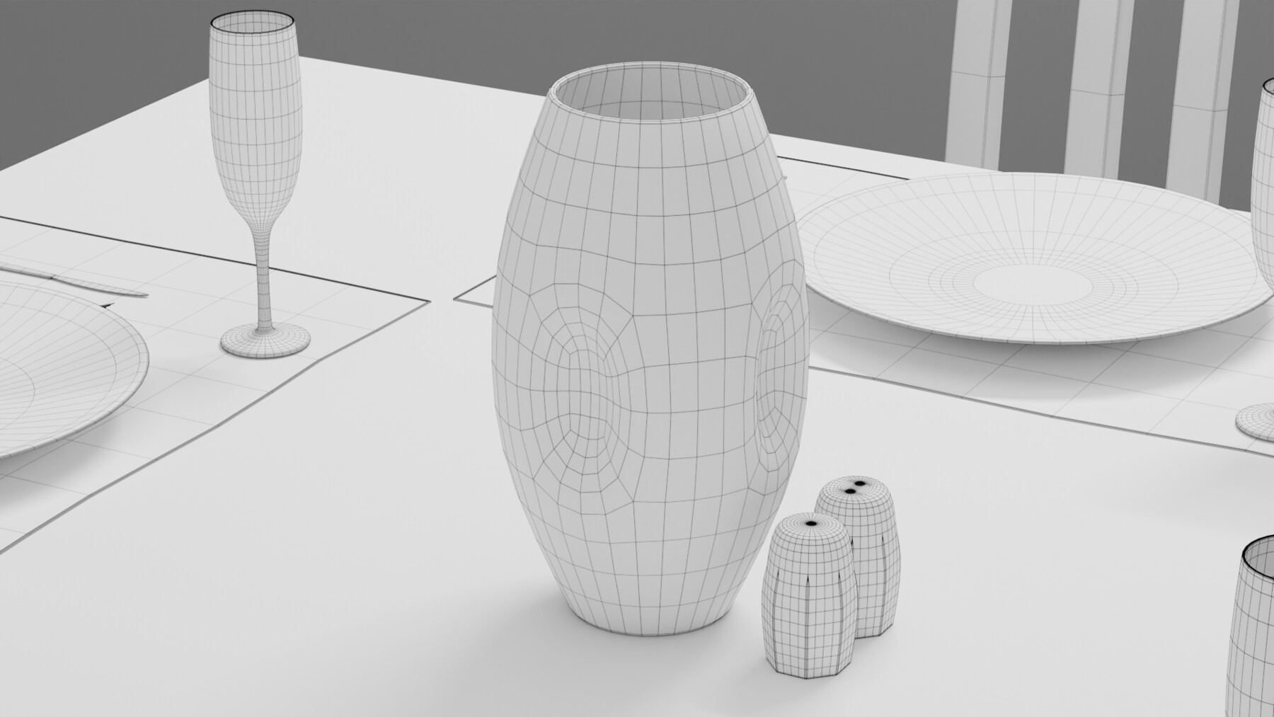 ArtStation - Dining Table 03 | Game Assets