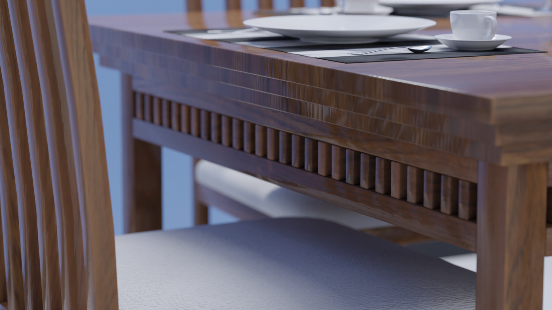 ArtStation - Dining Table 03 | Game Assets