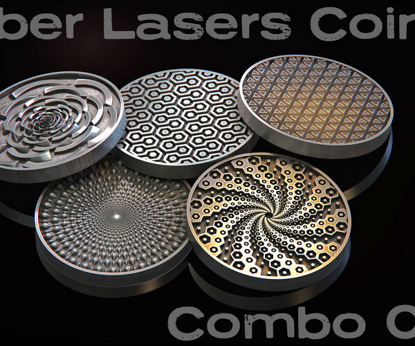 ArtStation - Fiber Laser Coins - Combo Set 06 | Resources