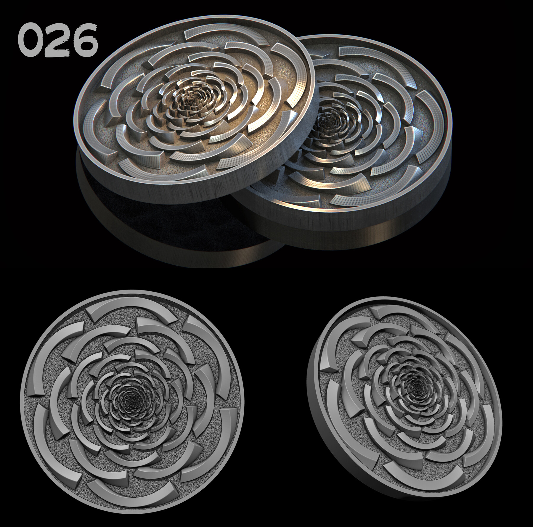 ArtStation - Fiber Laser Coins - Combo Set 06 | Resources
