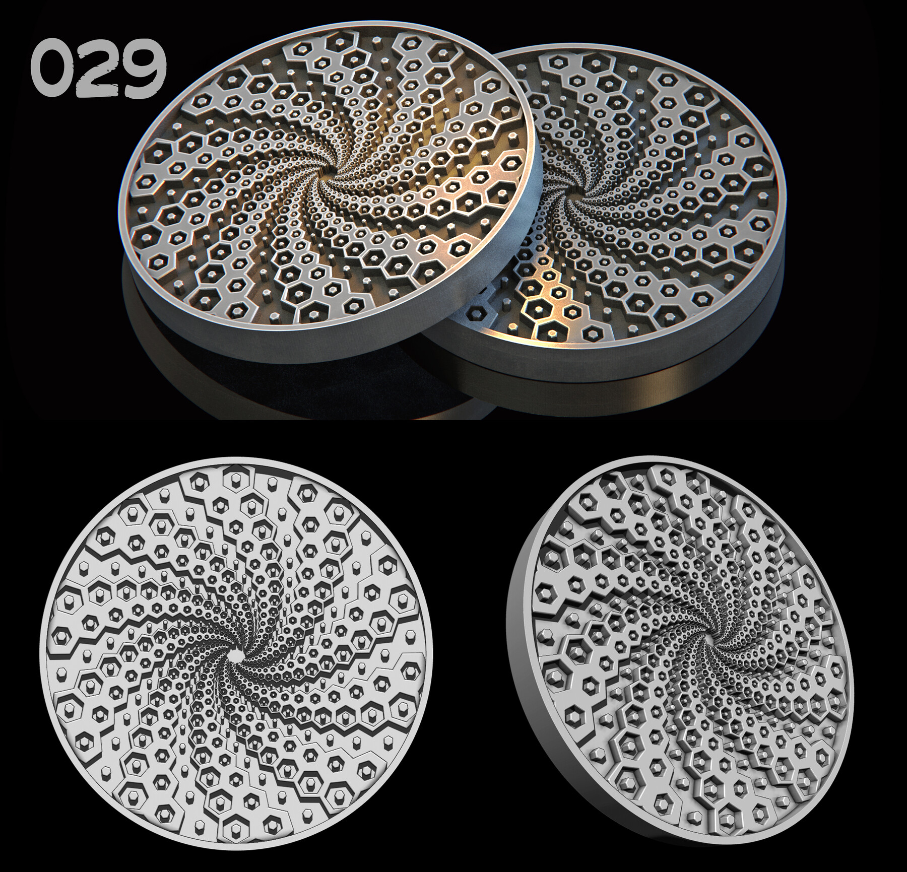 ArtStation - Fiber Laser Coins - Combo Set 06 | Resources