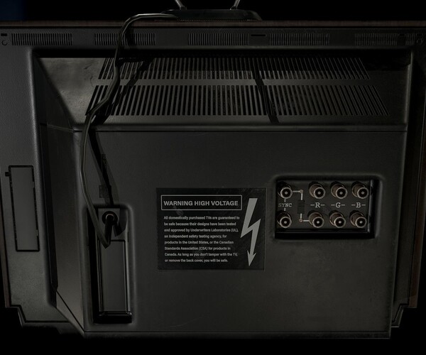 ArtStation - Vintage TV | Game Assets