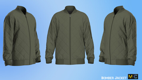 ArtStation - Bomber Jacket, marvelous designer,clo3d | Resources