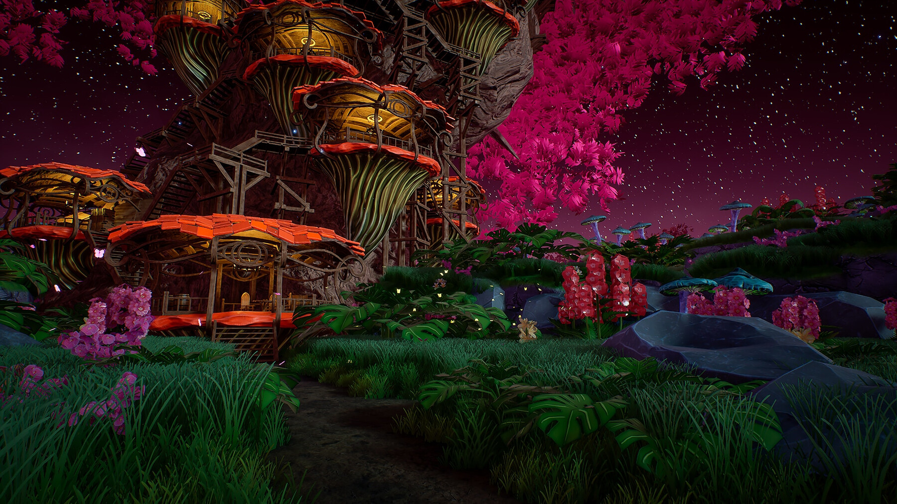 ArtStation - Fantasy Forest - Magic Forest - Elven Forest - Stylized ...