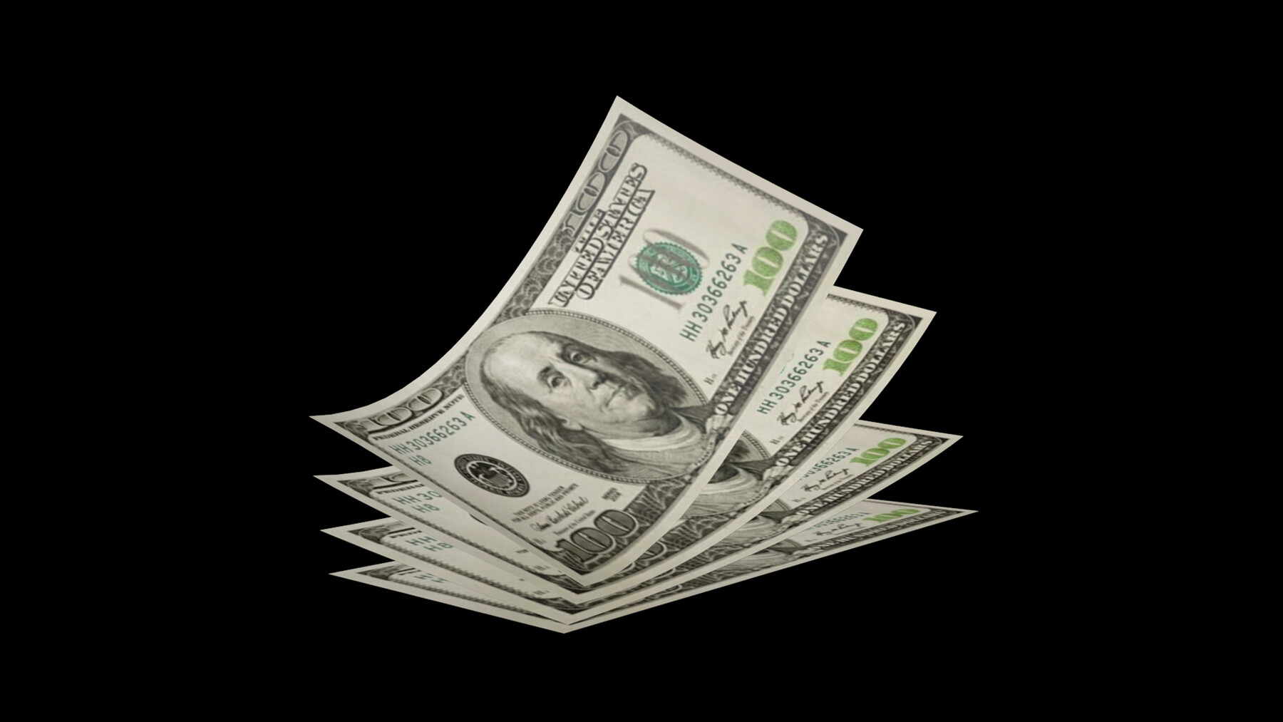 ArtStation - 3D Model of 4 Banknote pack. | Resources