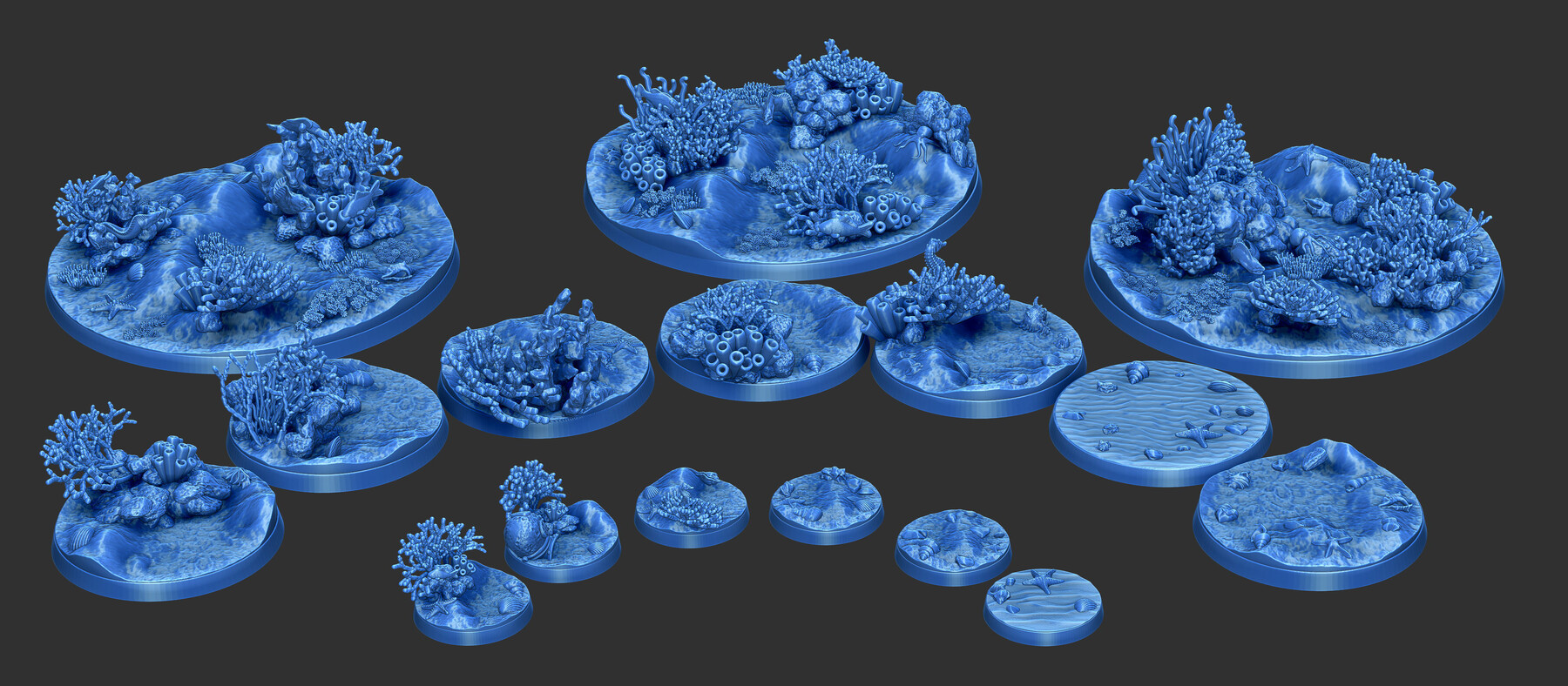 ArtStation - PACK 4 - 16 MINIATURE BASES 25mm, 50mm and 100mm 3D Print ...