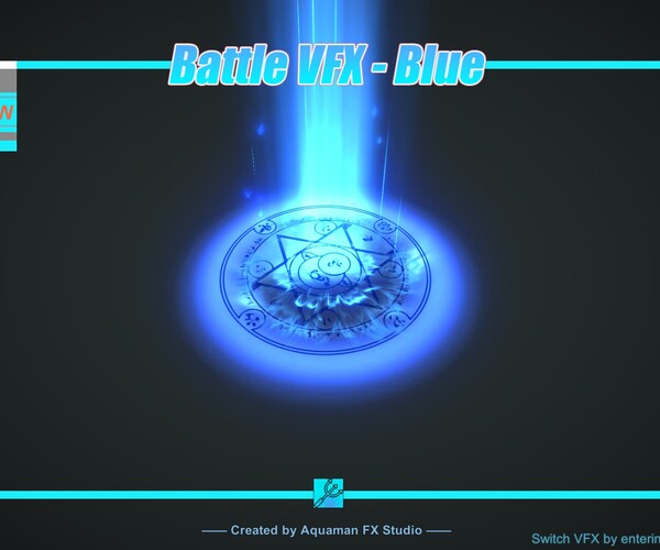 ArtStation - Battle VFX - Blue - URP And HDRP | Game Assets