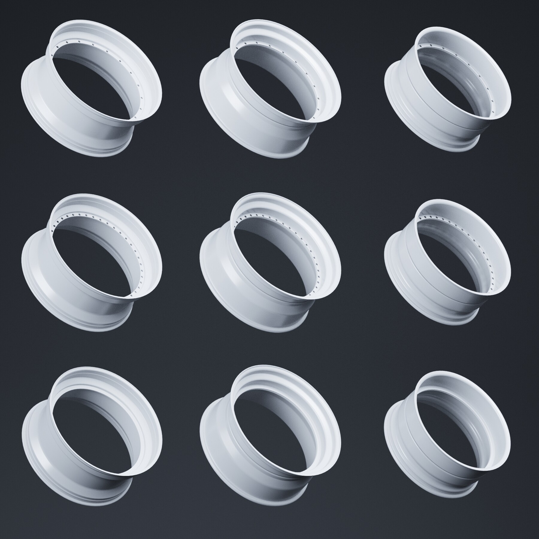 ArtStation - 3 PIECE WHEELS ASSEMBLY PACKAGE VOL 1 | Resources