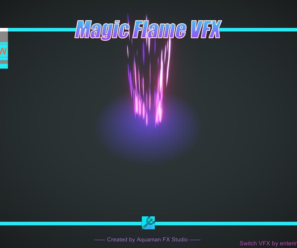 ArtStation - Unity Magic Flame VFX 2 Effect (Black Magic) | Game Assets