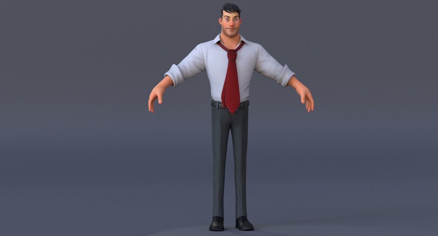 ArtStation - corporate man | Game Assets